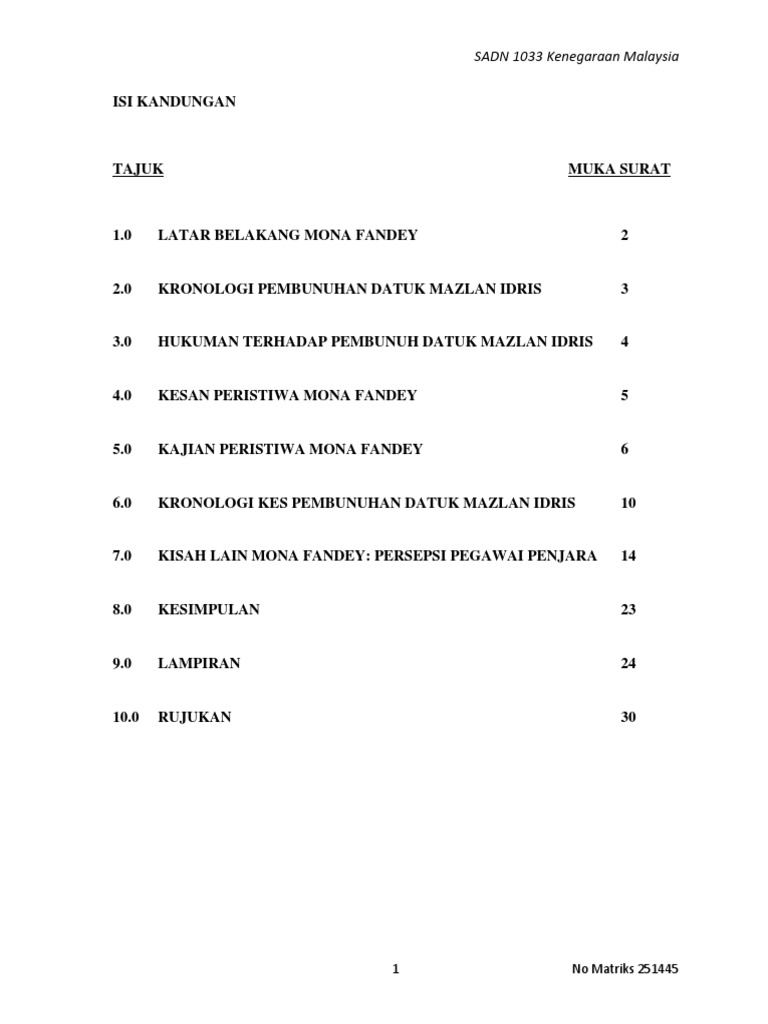 Assignment Sadn 1033 | PDF