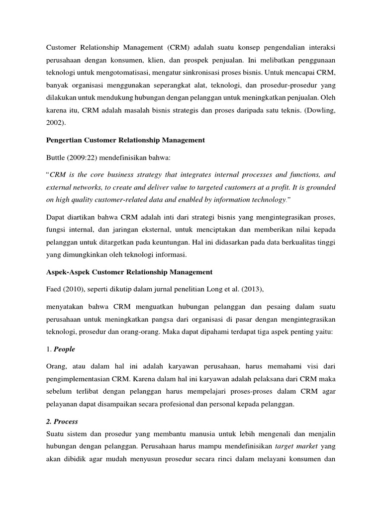 Customer Relationship Management | PDF