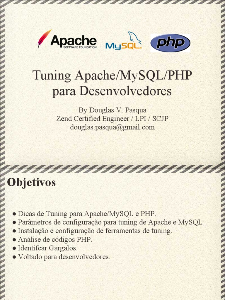 Tuning Apache Mysql PHP | PDF | Php | Front-end e back-end (informática)