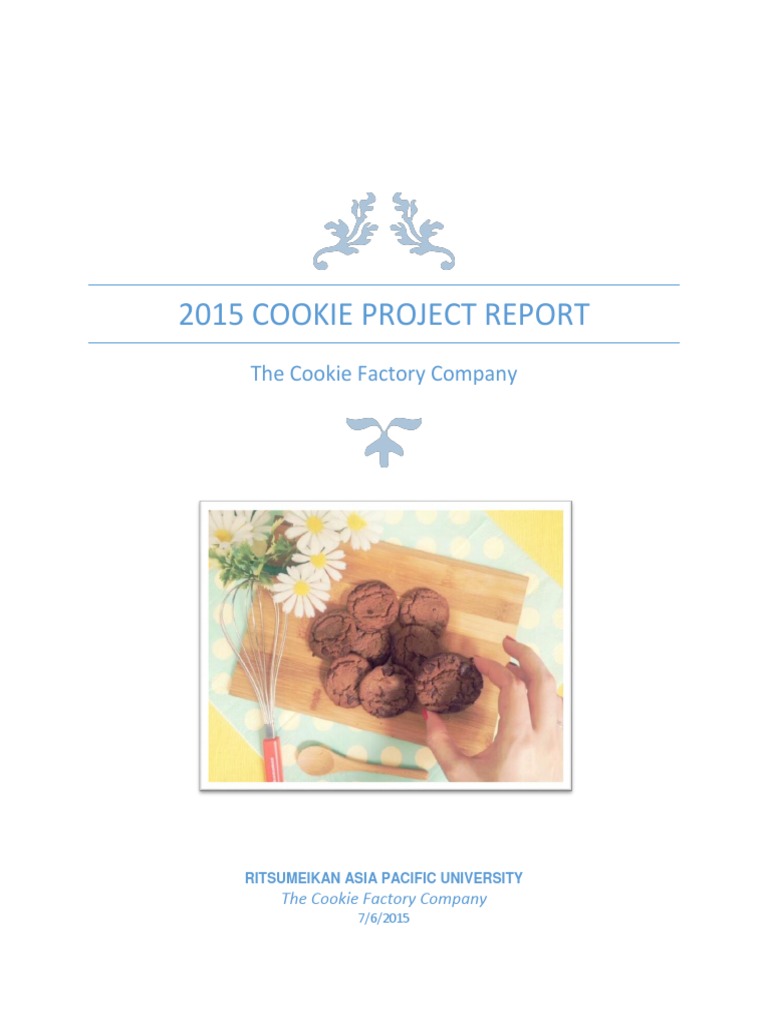Final 2015 Cookie Project Report The Cookie Factory | PDF | Labour ...