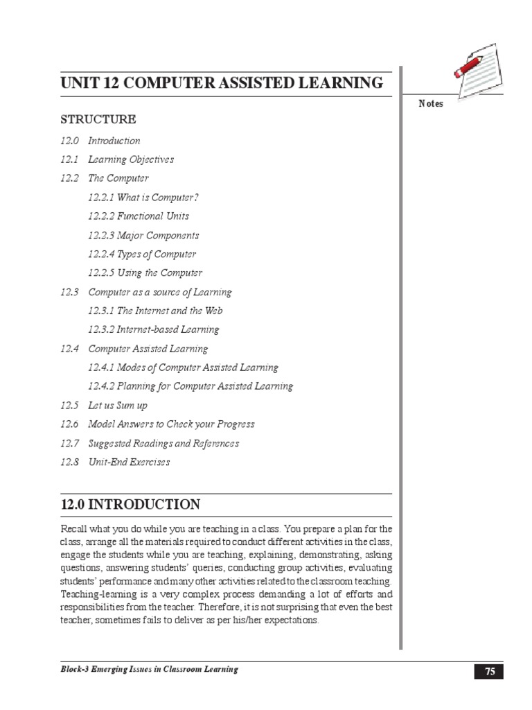 Unit12-Computer Assisted Learning | PDF | World Wide Web | Internet & Web