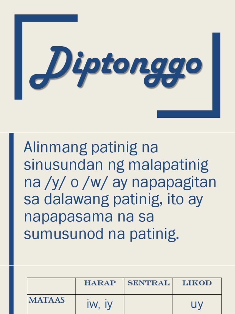Diptonggo | PDF