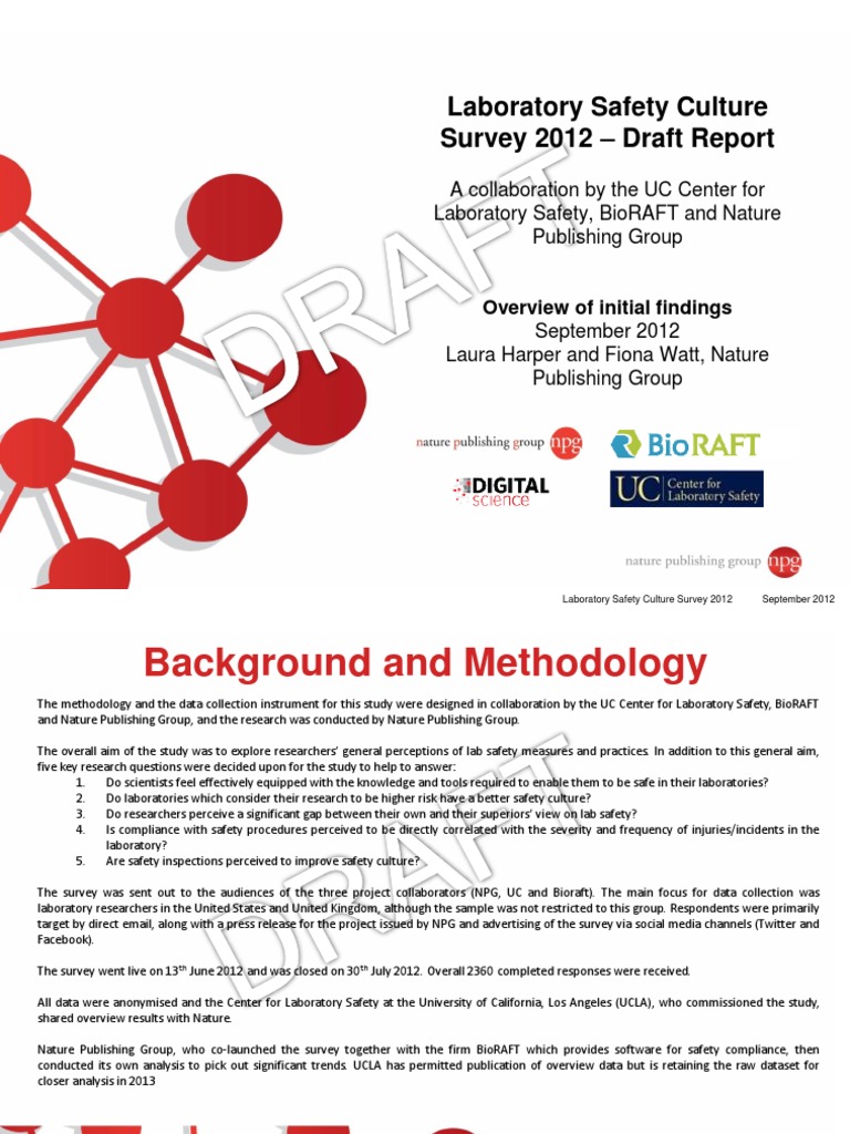 Lab Culture-Draft Report | PDF | Laboratories | Survey Methodology