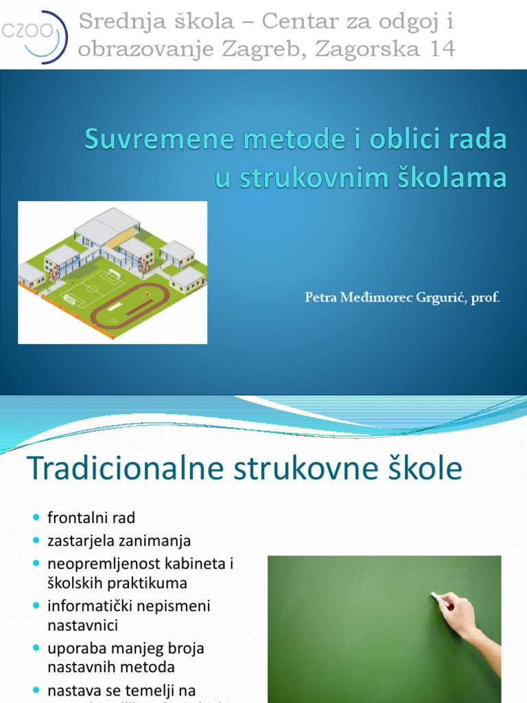 Suvremene Metode I Oblici U Strukovnim Školama | PDF