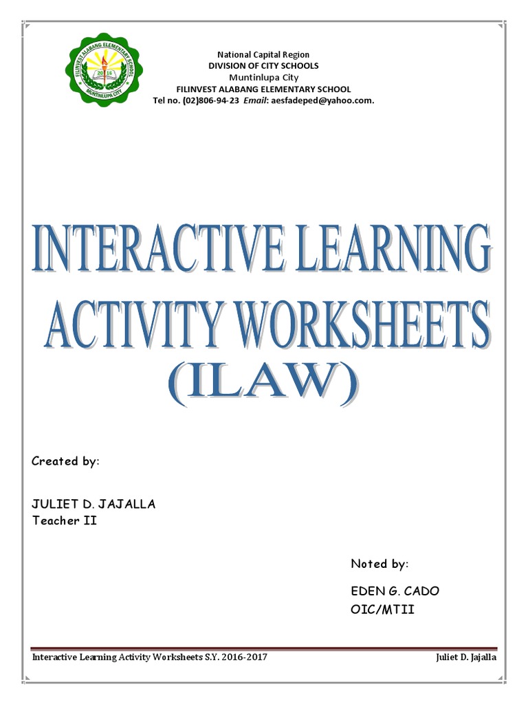 Interactive Worksheet ILAW | PDF