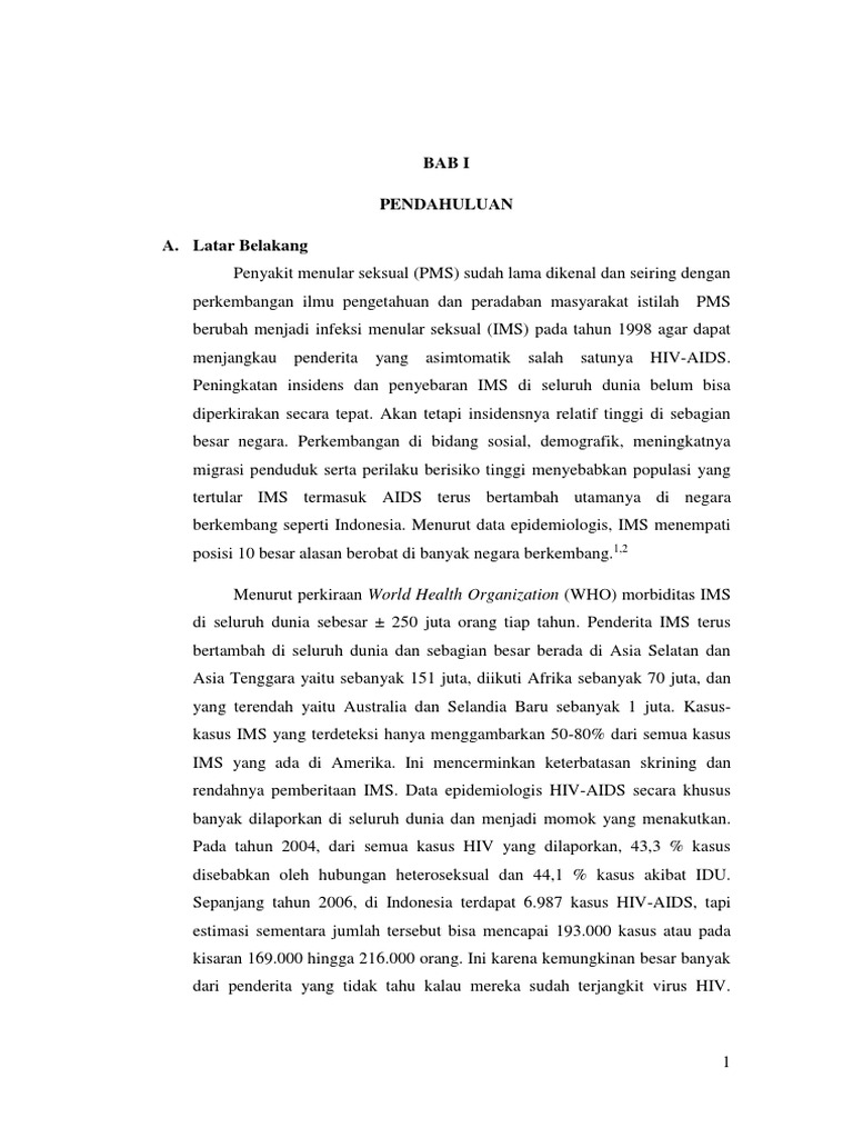 Makalah Surveilans Ims Dan Hiv-Aids | PDF | Sains & Matematika