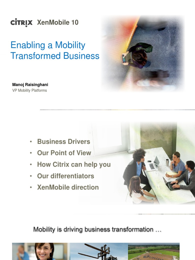 XenMobile Customer Overview - 2017 | PDF | Mail (Apple) | Mobile App