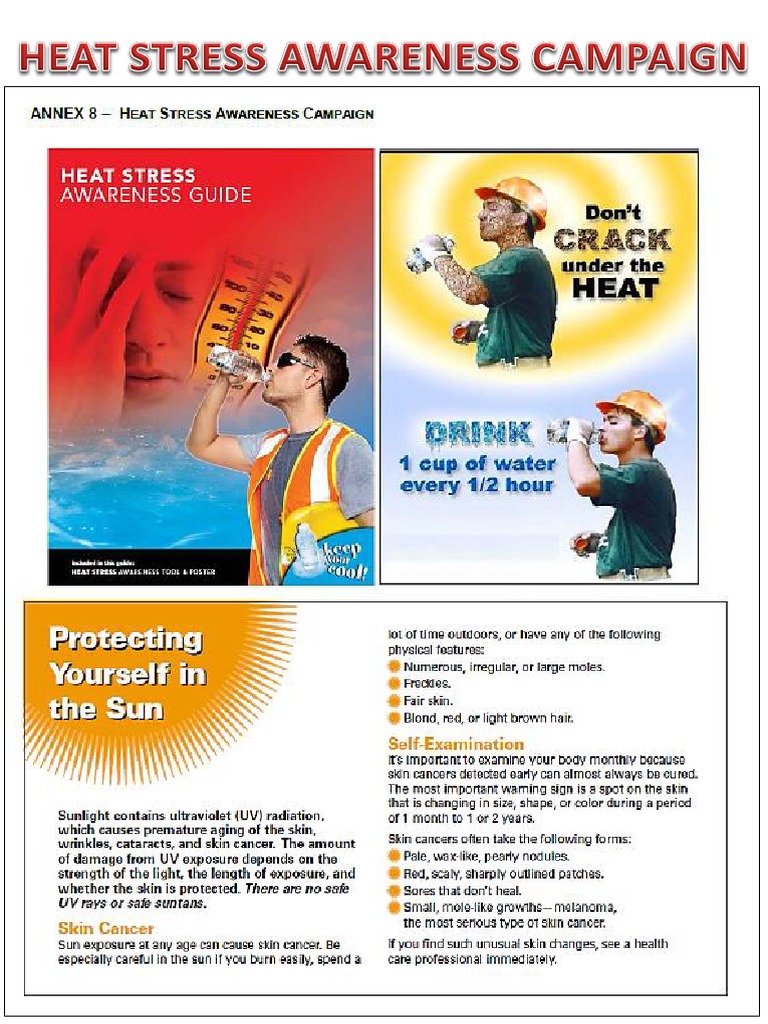 HEAT STRESS AWARENESS CAMPAIGN-29Mar2017 PDF | PDF