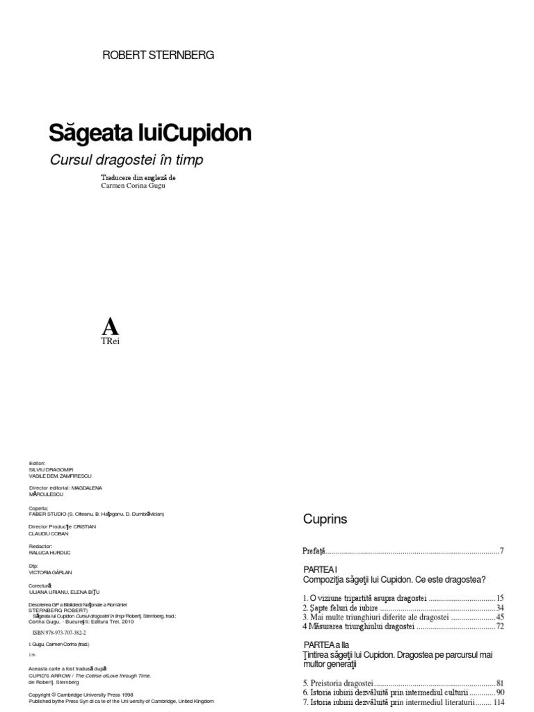 Robert Sternberg - Sageata Lui Cupidon PDF | PDF