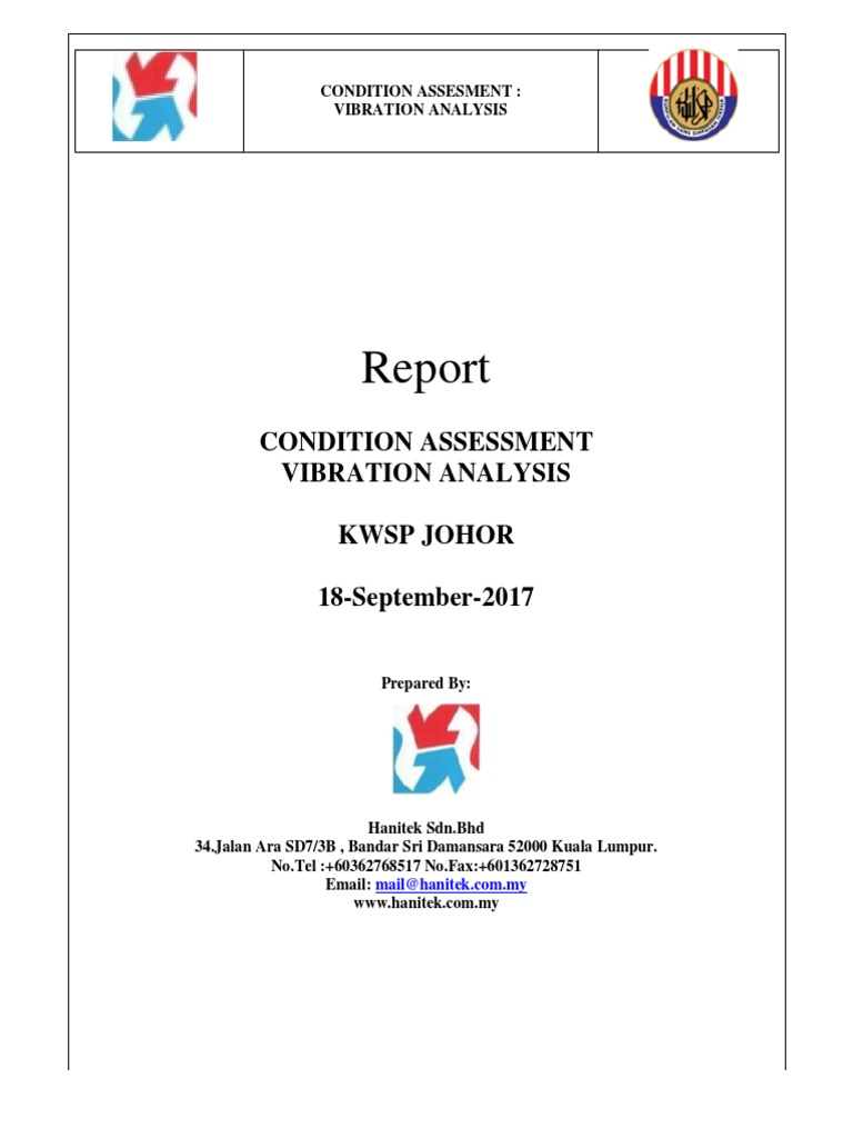 Report Vibration - Front Page | PDF | Mechanical Engineering | Engineering