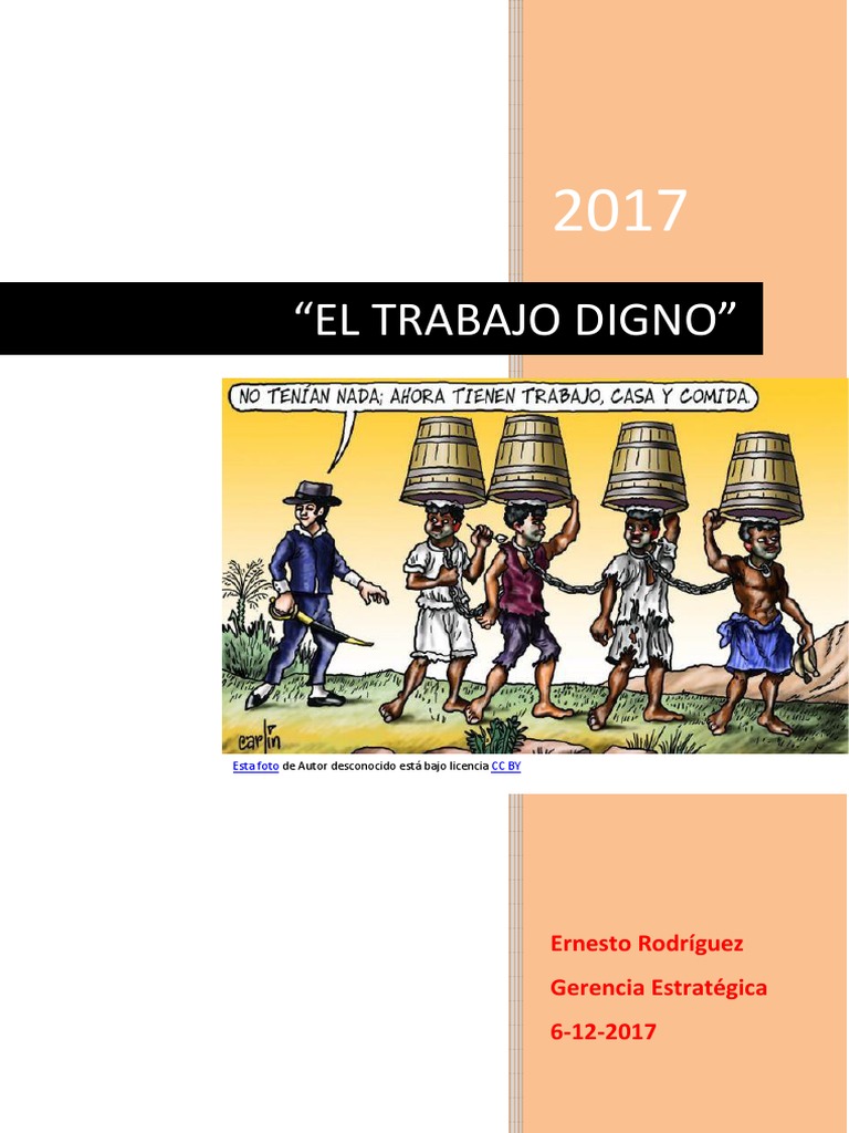 Trabajo Digno Definicion | PDF | Creatividad | Bienestar