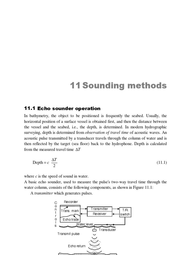 Sounding Method | PDF | Sonar | Applied And Interdisciplinary Physics