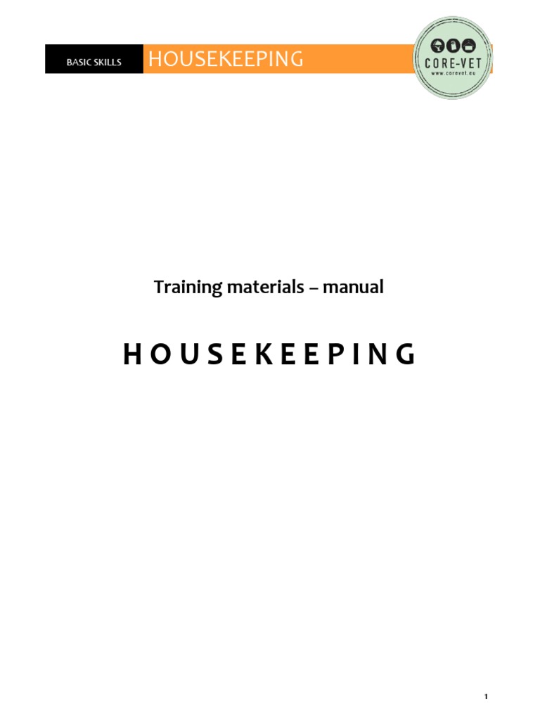 Housekeeping Training Materials | PDF | Motel | Hotel