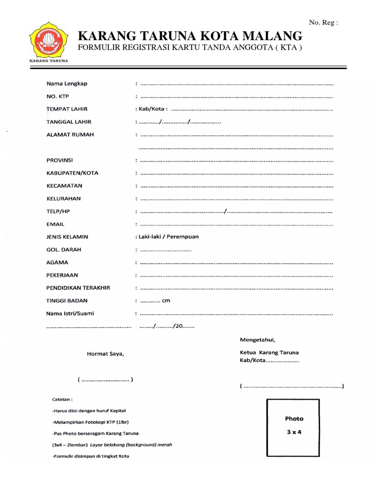 Form Kta | PDF