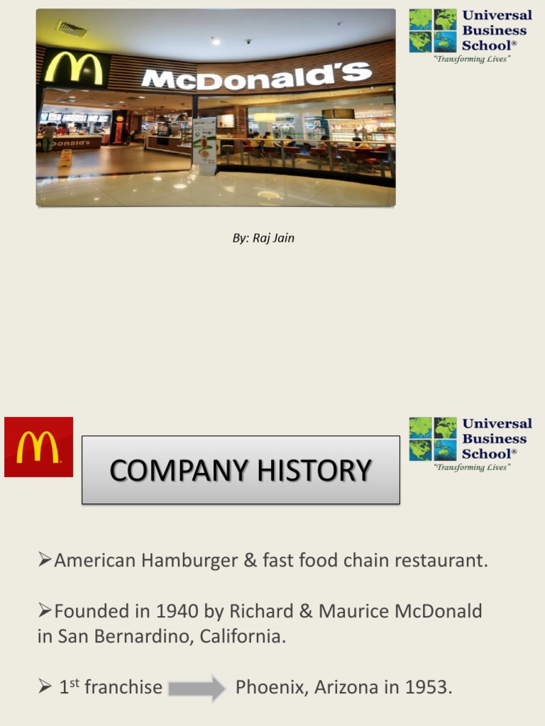 McDonalds Presentation | PDF