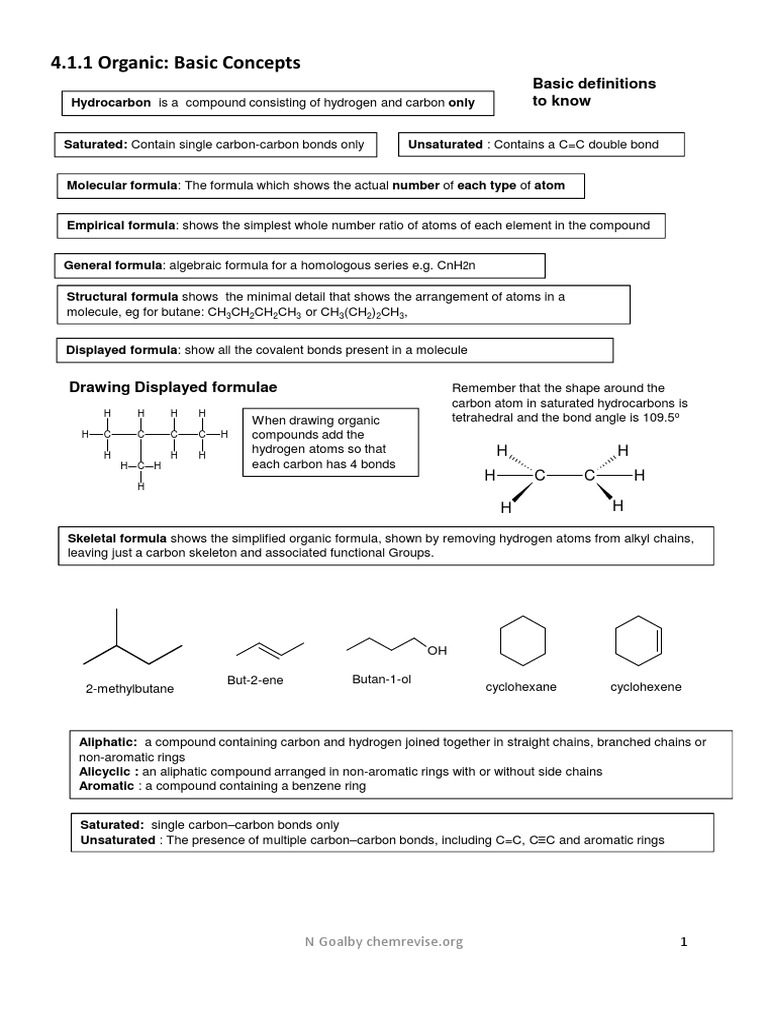 Basic Concepts and Hydrocarbons PDF | PDF | Functional Group | Isomer