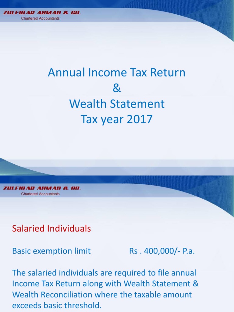 Presentation For Income Tax Return | PDF | Dividend | Taxes