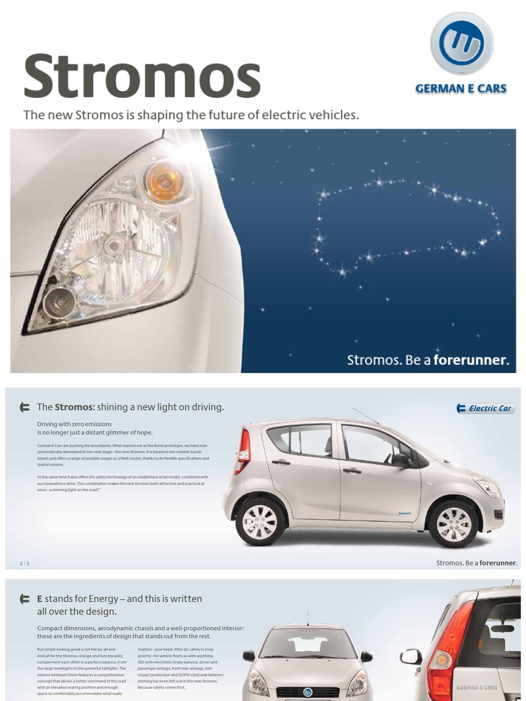 Gec Stromos e | PDF | Electric Vehicle | Vehicles
