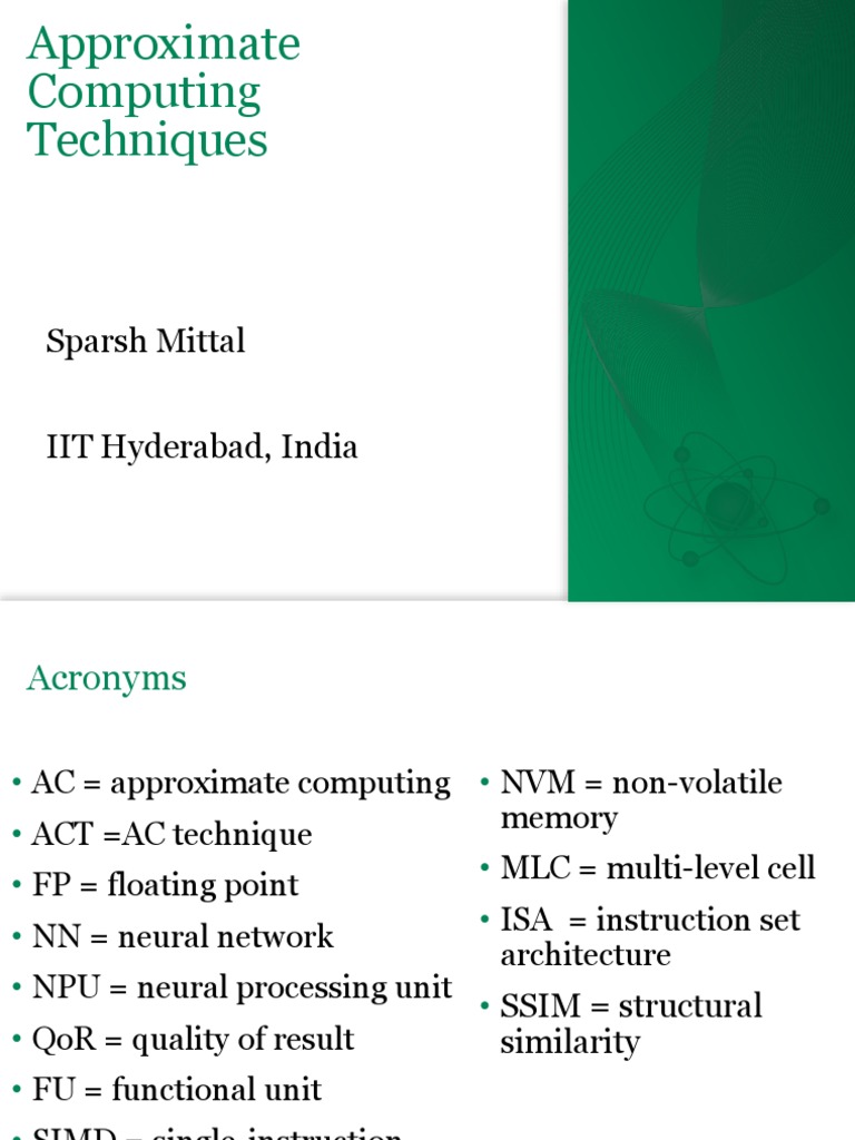 On Approximate Computing Techniques | PDF | Dynamic Random Access ...