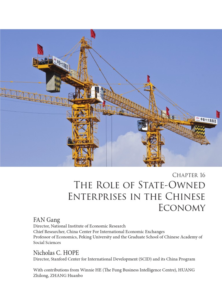 State-Owned Enterprises in China's Economy | PDF | State Owned ...