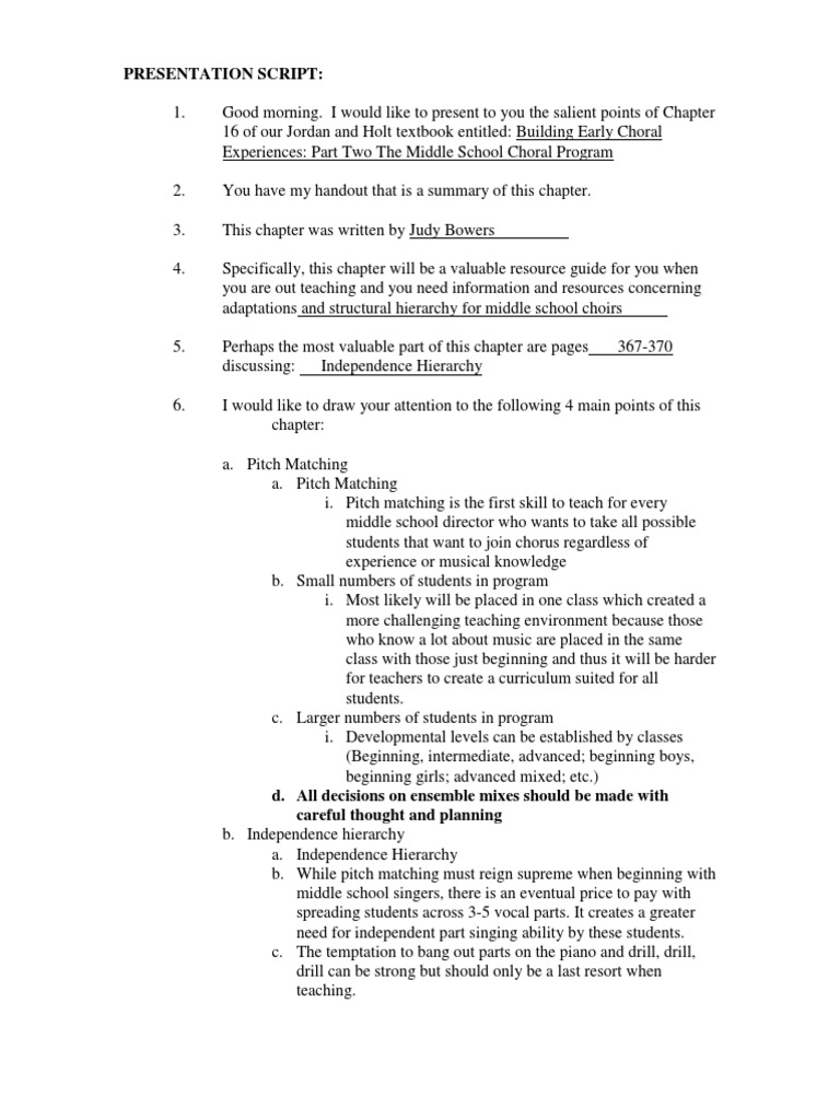 Middle School Choir Teaching Guide | PDF | Singing | Choir