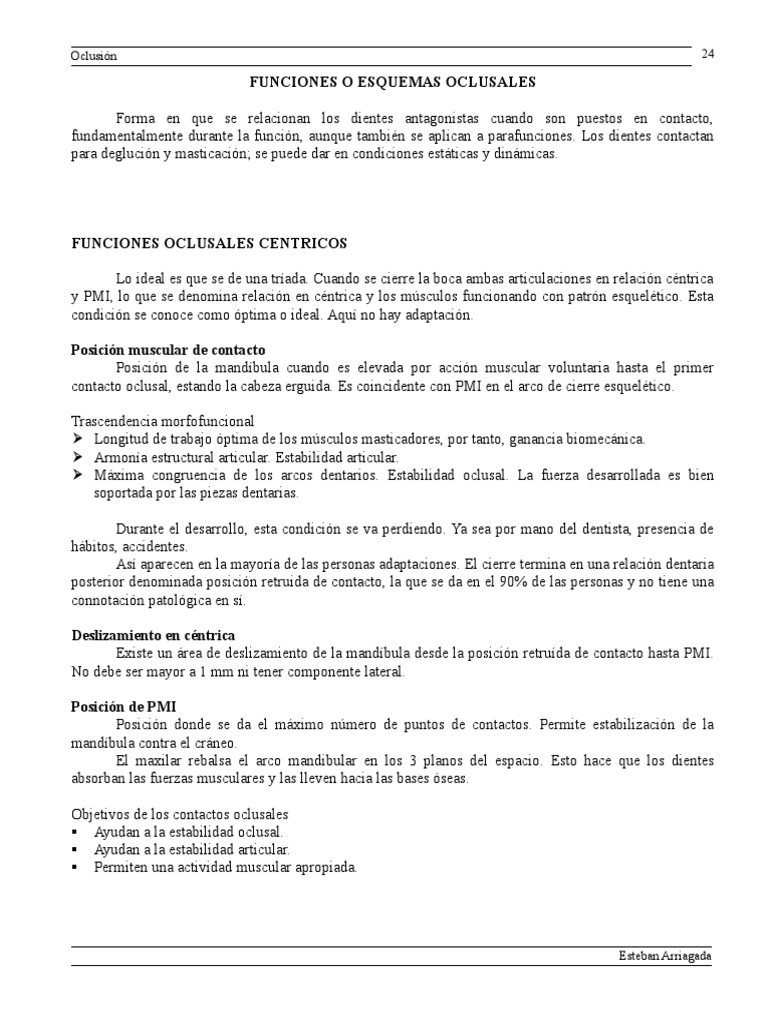 Esquemas Oclusales | PDF | Dentadura postiza | Estrés (biología)