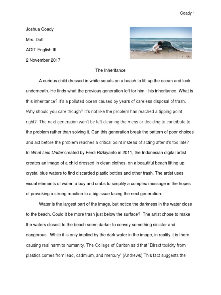 Visual Argument Essay | PDF | Pollution | Foods