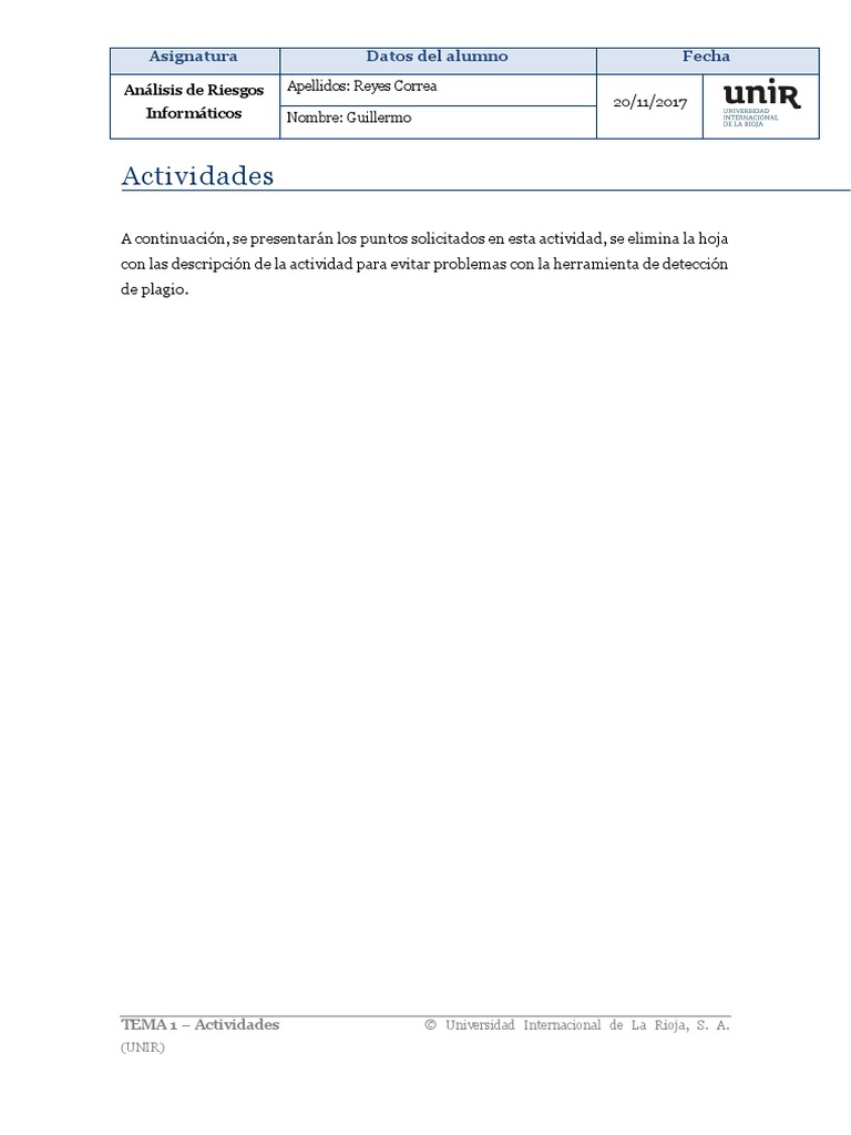 Guillermo Reyes T1 ARI Mexmasi02t1trab1 | PDF | Seguridad de ...