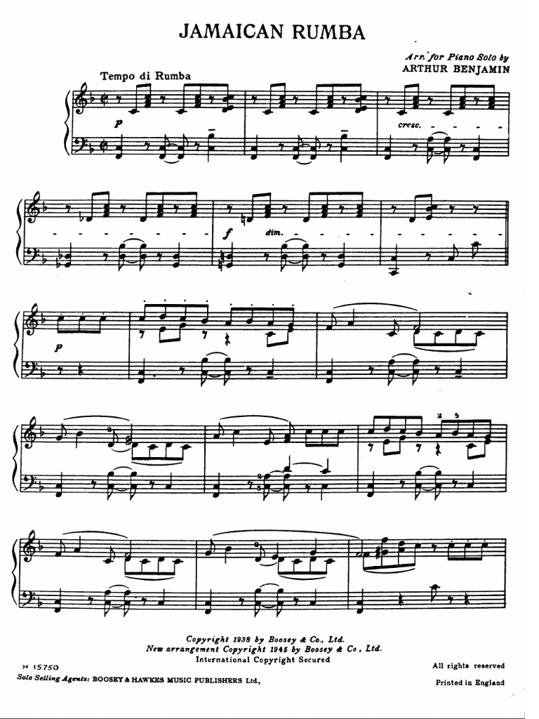 Benjamin - Jamaican Rumba | PDF
