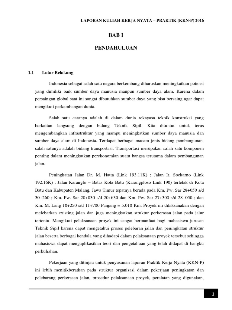 BAB 1 Pendahuluan | PDF