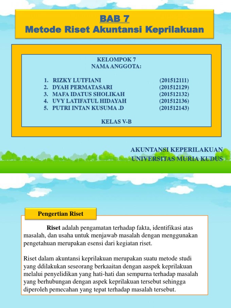 Bab 6-Metode Riset Akt - Keperilakuan | PDF | Sains & Matematika | Komputer