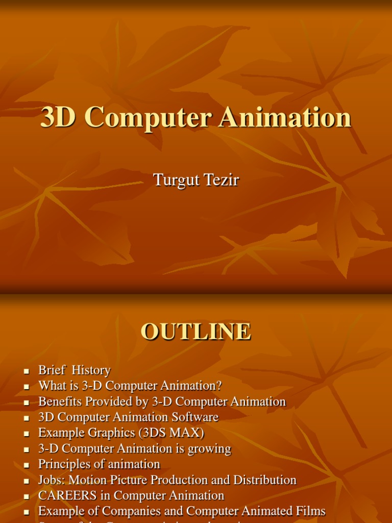 3D Computer Animation | PDF | Computer Animation | 3 D Computer Graphics