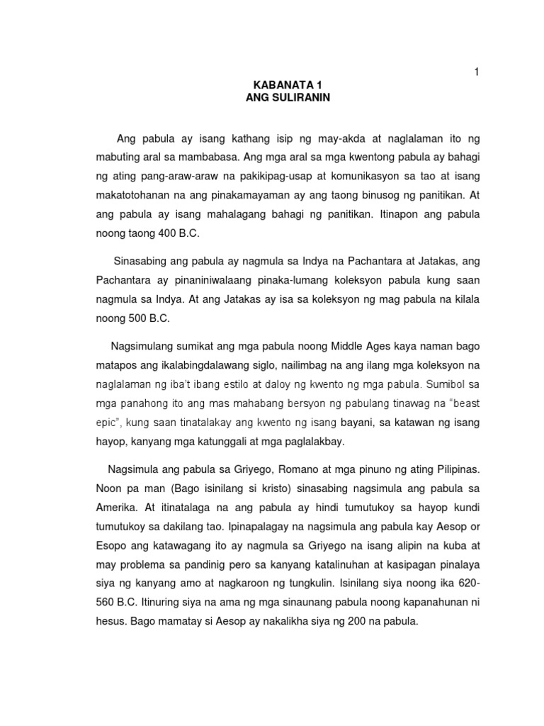 KABANATA 2 Filg10 | PDF