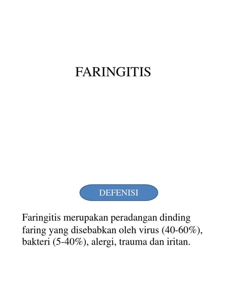 Faringitis | PDF