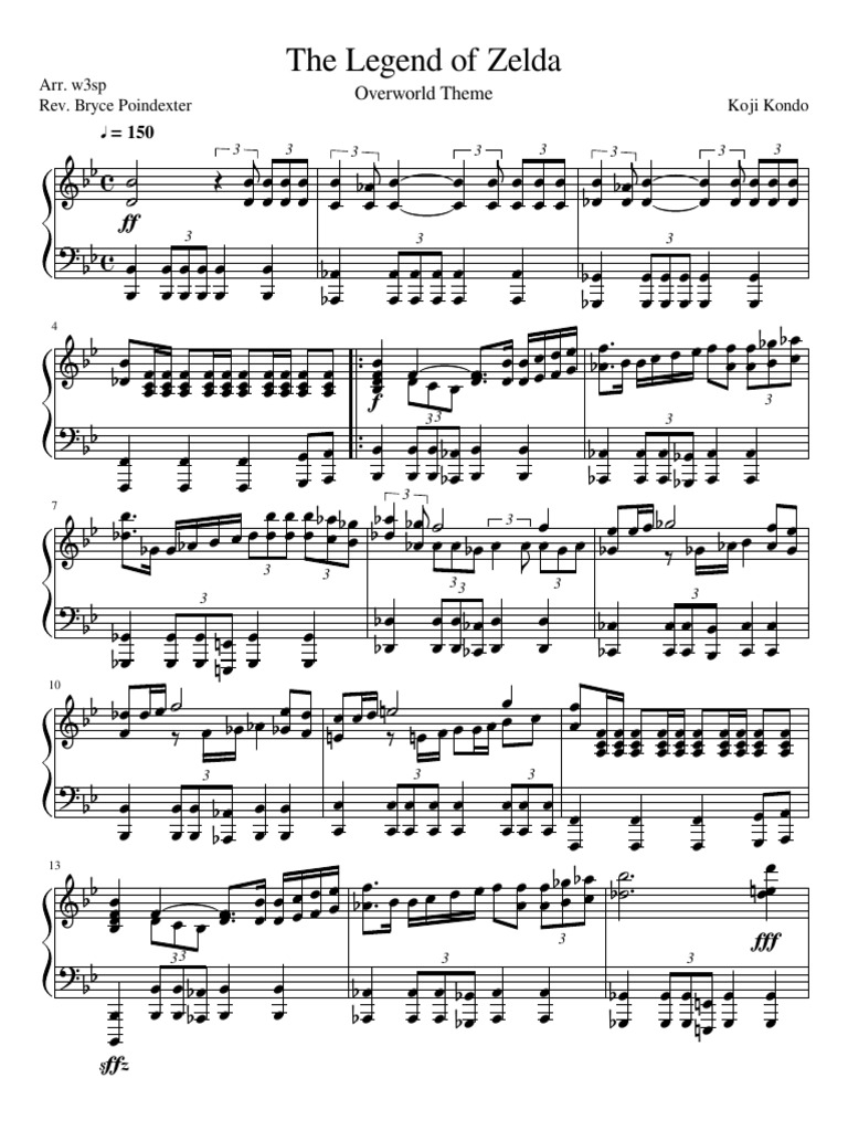1780726-The Legend of Zelda - Overworld Theme | PDF | Video Game ...