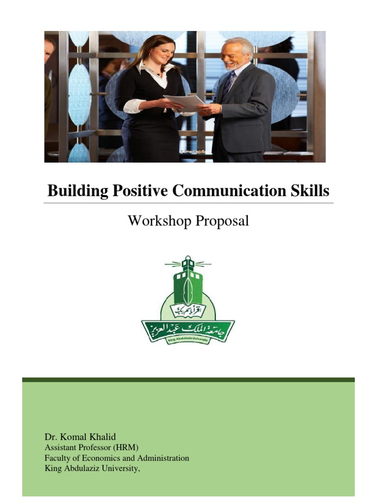 Building Positive Communication Skills Workshop Proposal | PDF ...