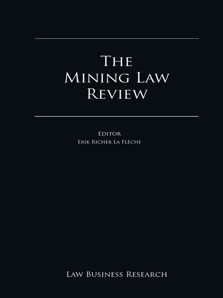 Mining Law Review | PDF | Environmental Impact Assessment | Angola