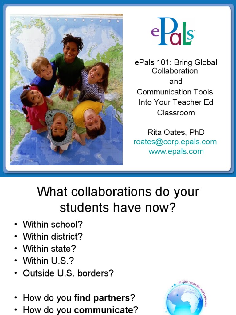 Epals 101: Bring Global Collaboration and Communication Tools Into Your ...