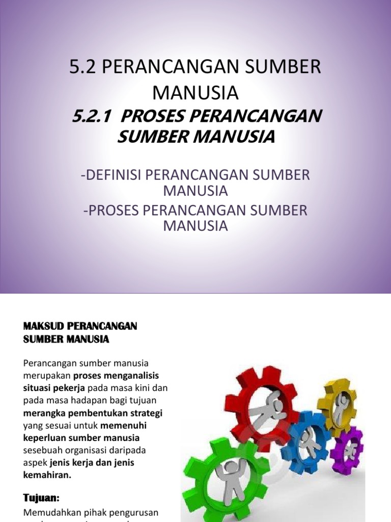 Proses Perancangan Sumber Manusia | PDF
