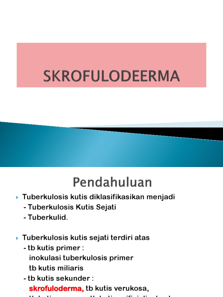 Skrofuloderma | PDF