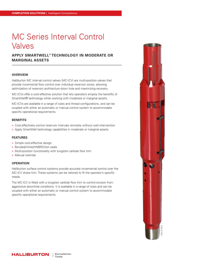 h06974 Mc Series Icv | Valve | Chemical Engineering