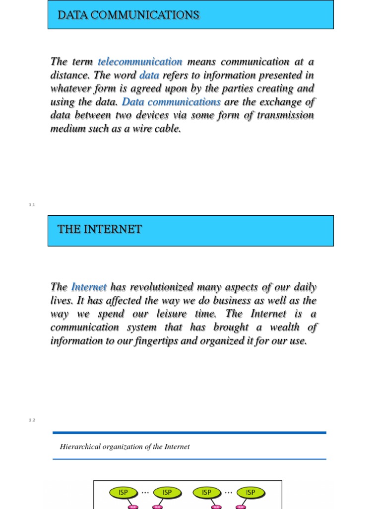 Telecommunication Data Data Communications | PDF | Network Topology ...
