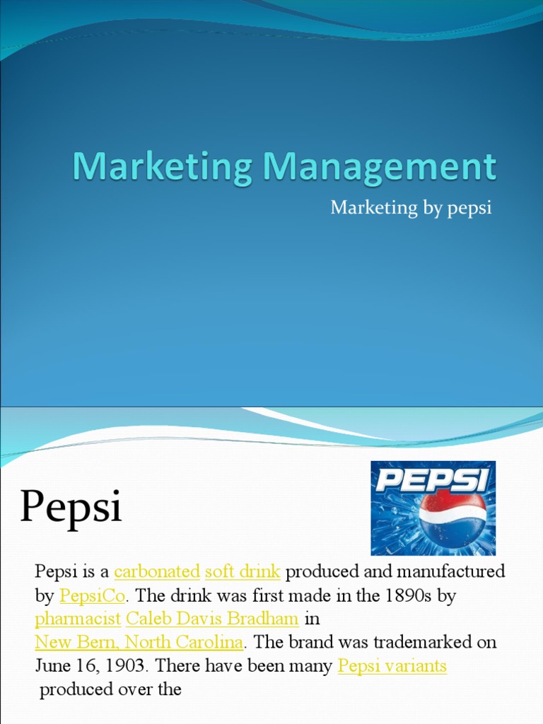 Marketing | PDF | Pepsi | Pepsi Co