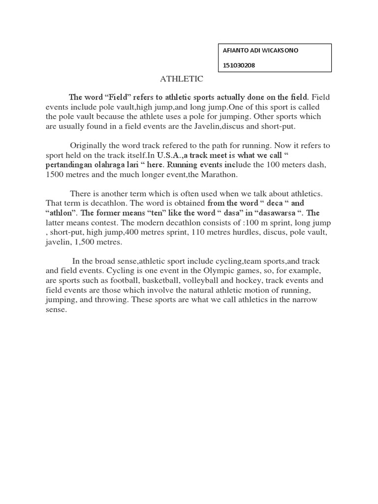 A Recount Text | PDF | Sports & Recreation