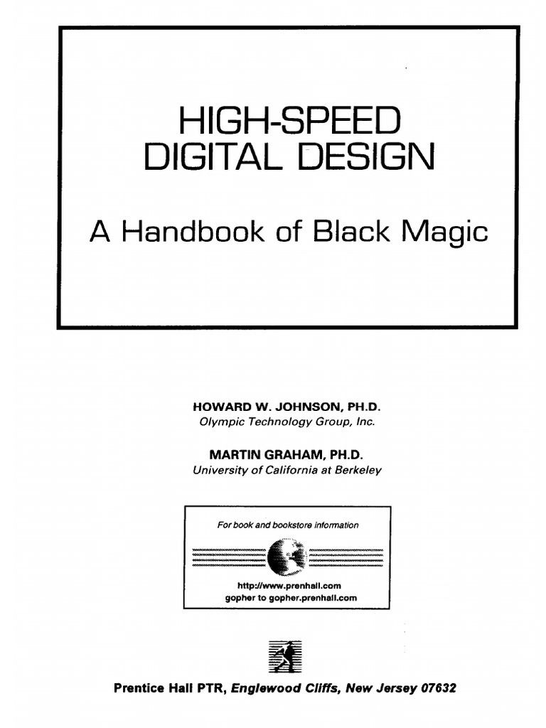 High Speed Digital Design An Introduction To Black Magic by Howard ...