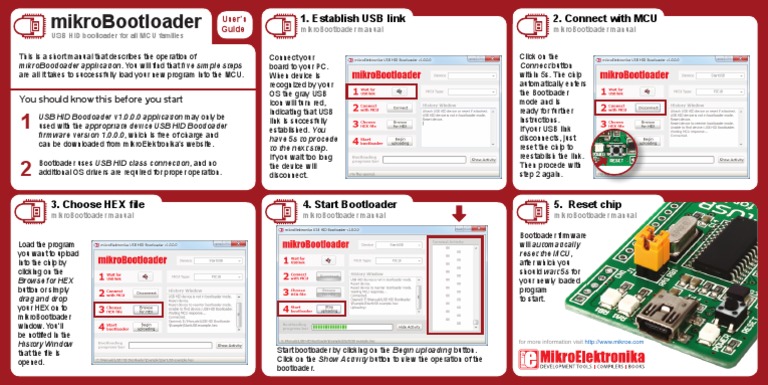 Mikrobootloader Usb Manual v100 PDF | PDF | Booting | Usb