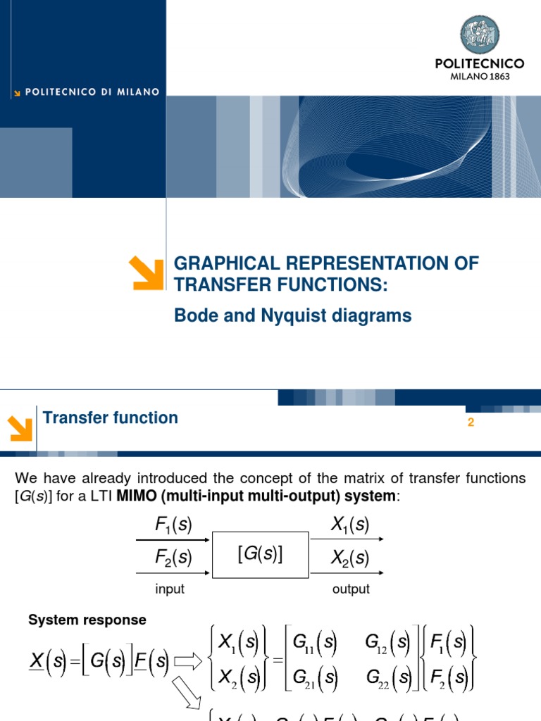 Graphical Representation of Transfer Functions: Bode and Nyquist Diagrams | Download Free PDF ...