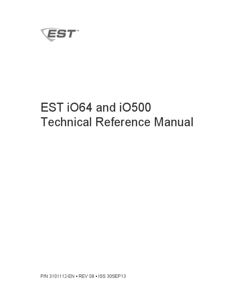 EST IO64 and IO500 | Download Free PDF | Electrical Wiring | Amplifier