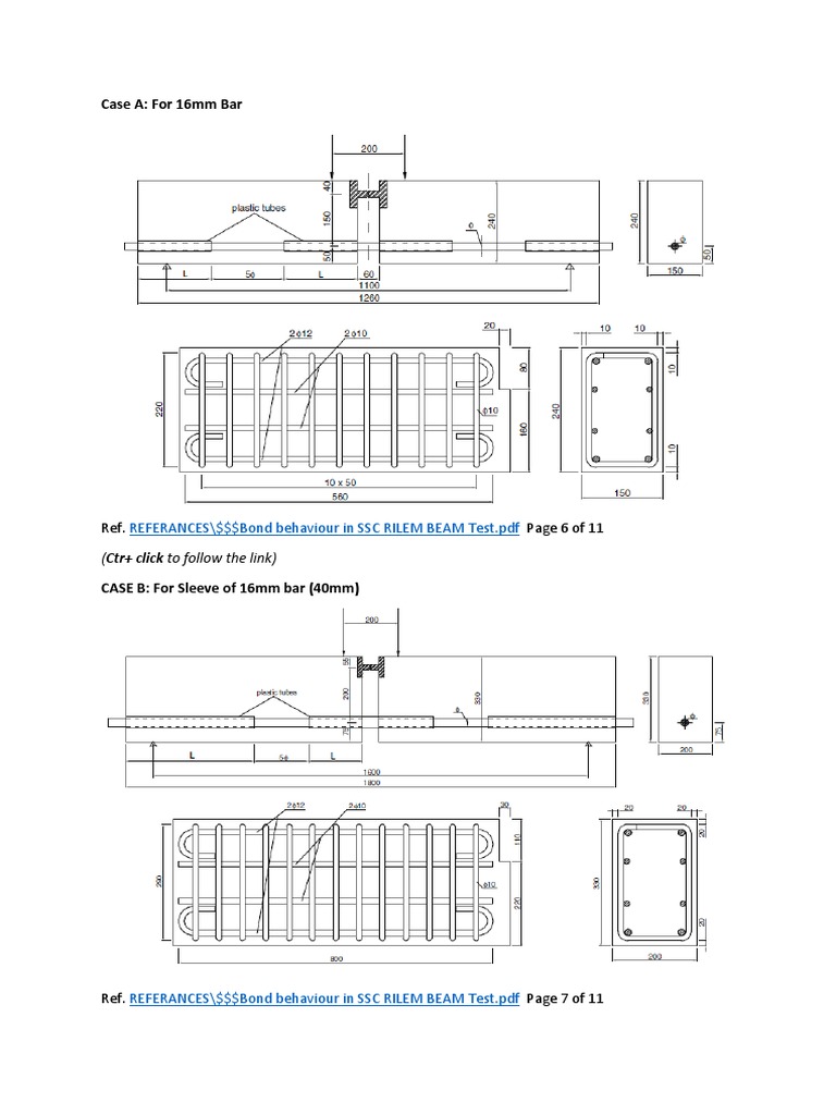 RILEM Beam Test - Program Details2 | PDF | Bending | Beam (Structure)