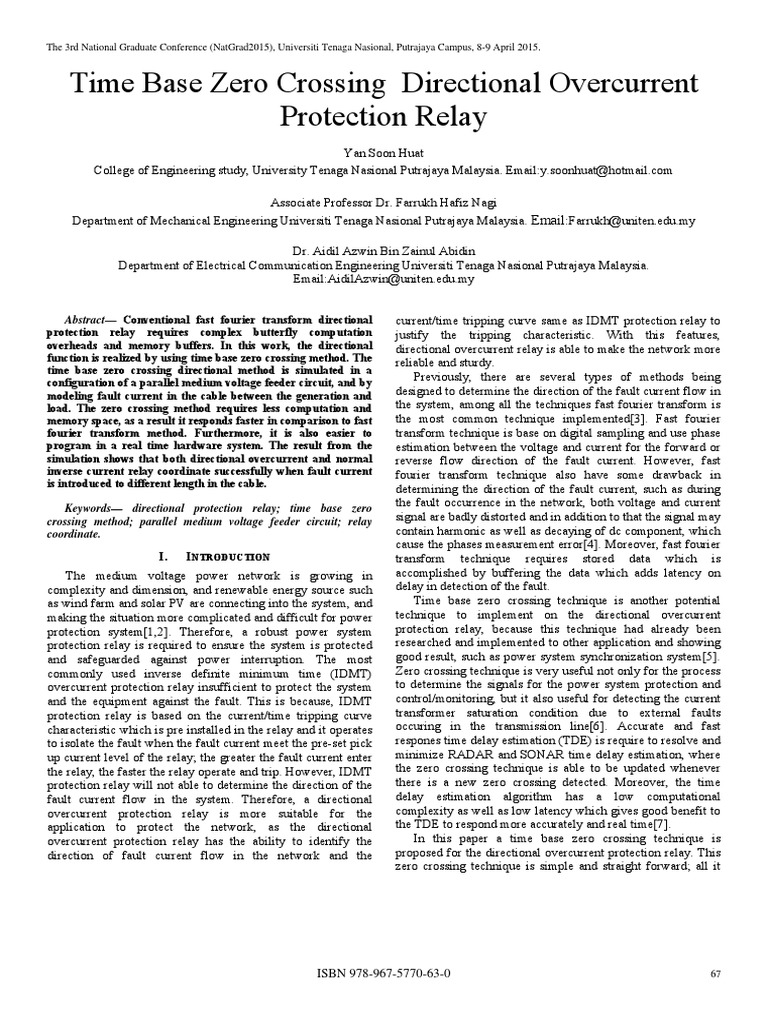 ZERO Crossing | PDF | Relay | Electric Power System